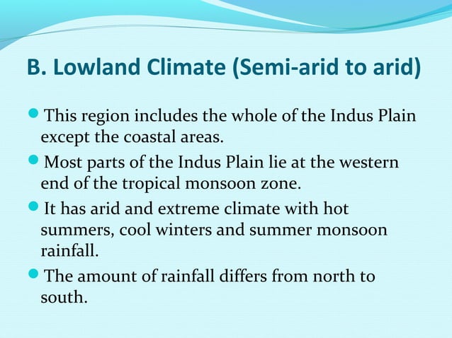 Climatic zones of pakistan | PPT