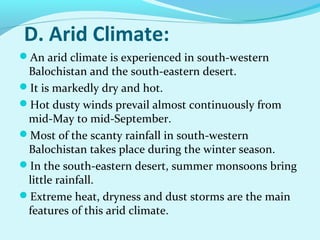 Climatic zones of pakistan | PPT