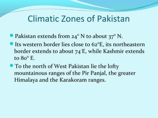 Climatic zones of pakistan | PPT