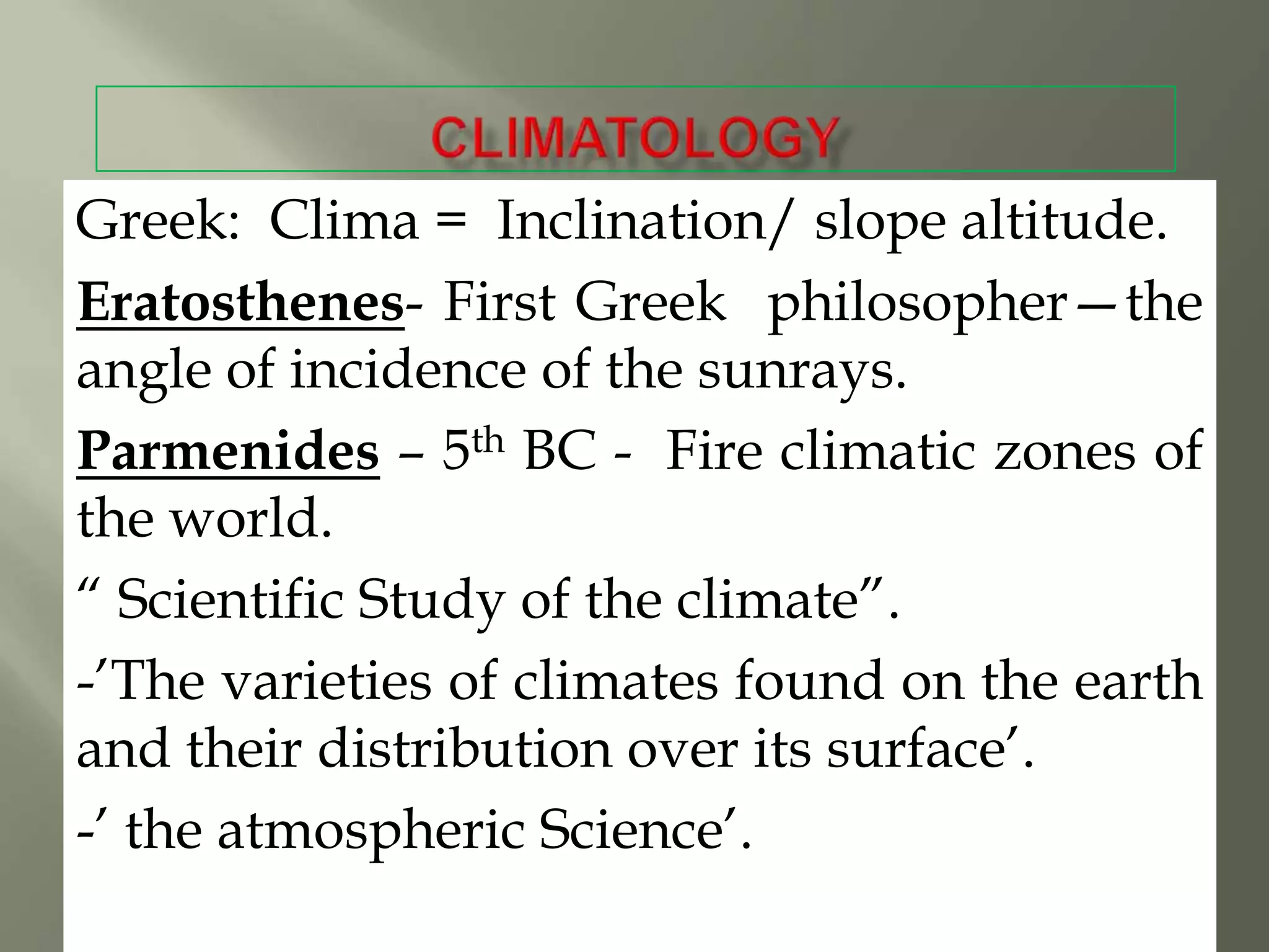 Climatology | PPT