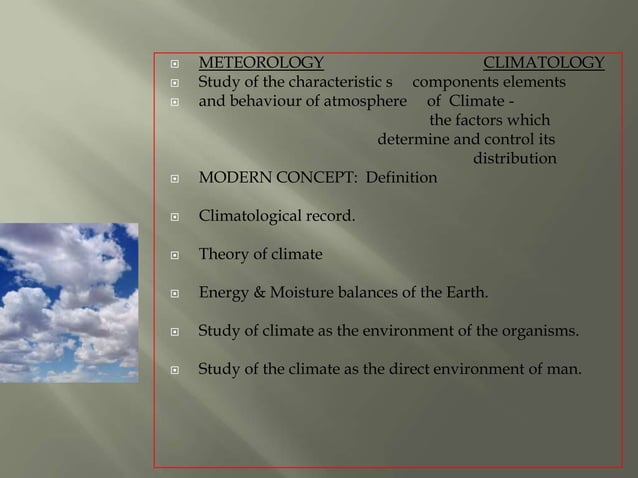 Climatology | PPTX | Weather | Science
