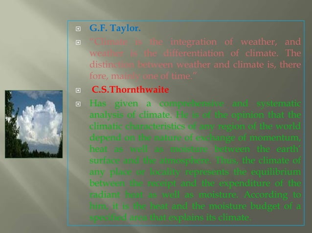 Climatology | PPTX | Weather | Science