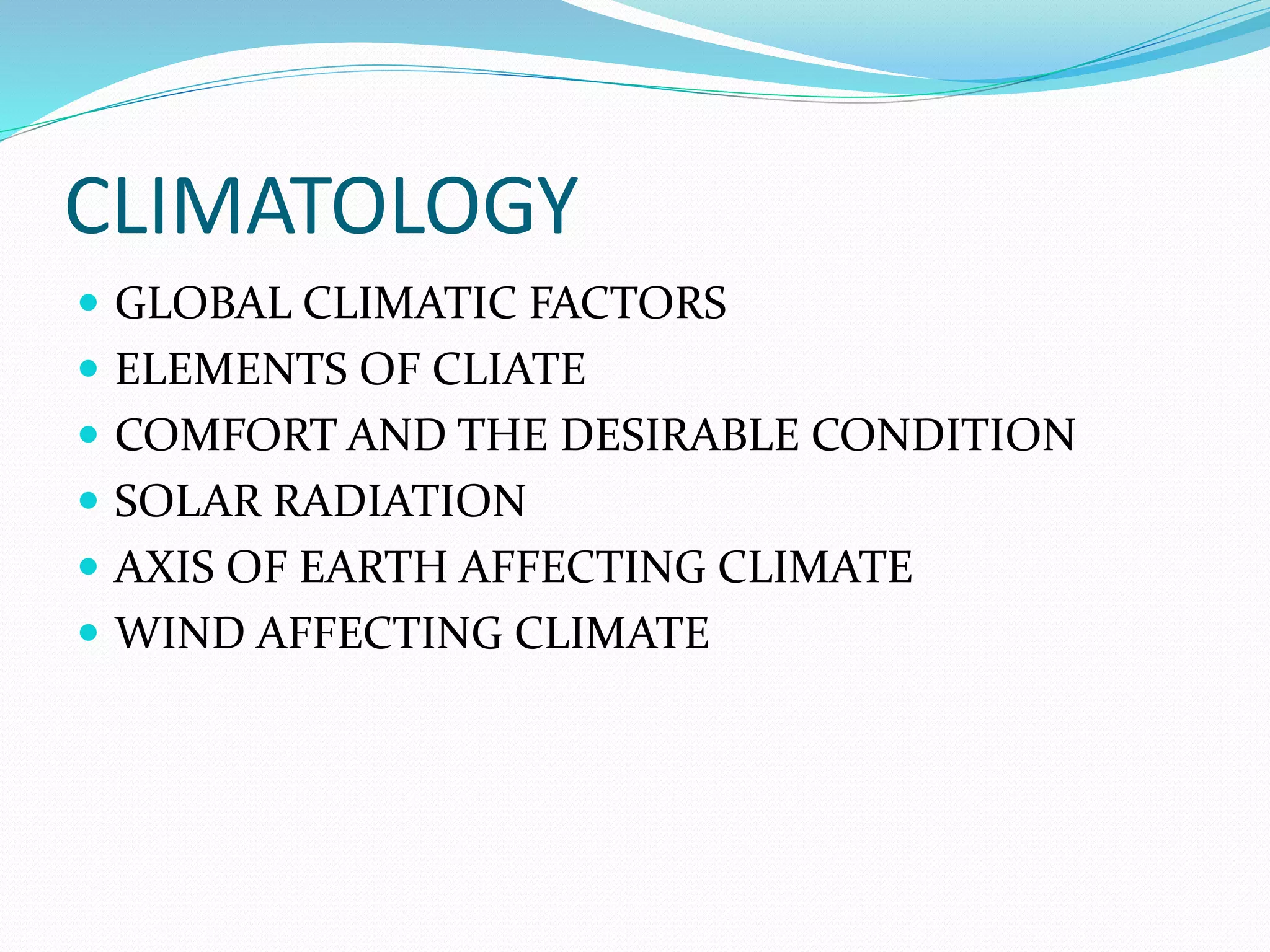 Climatology | PPTX