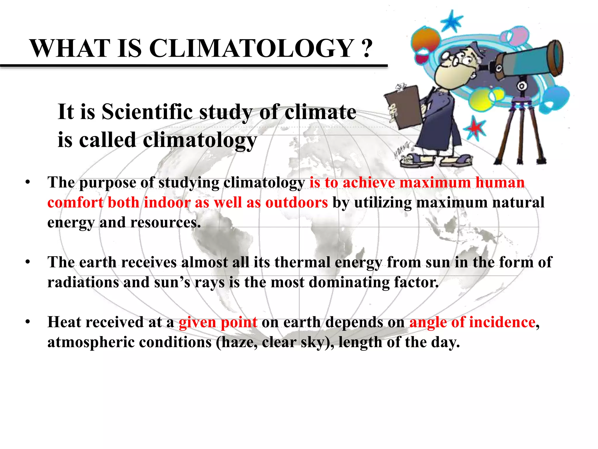 introduce Climatology sem 02 b-arch | PPTX
