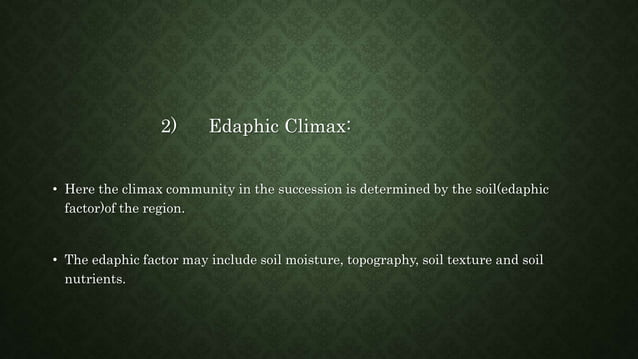 Climax community presentation.pptx | Biological Sciences | Science
