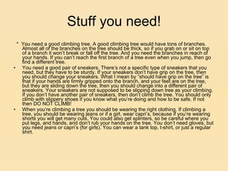 Climbing trees slide show!!! by simonne ouimette | PPT