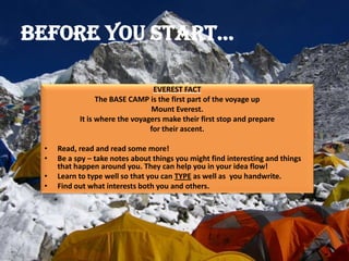 Climbing writing’s everest | PPTX