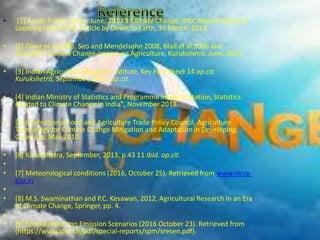 Effect of climate change on crop production | PPTX