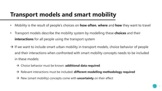 Strategic transport models and smart urban mobility | PPTX