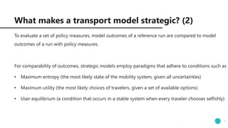 Strategic transport models and smart urban mobility | PPTX