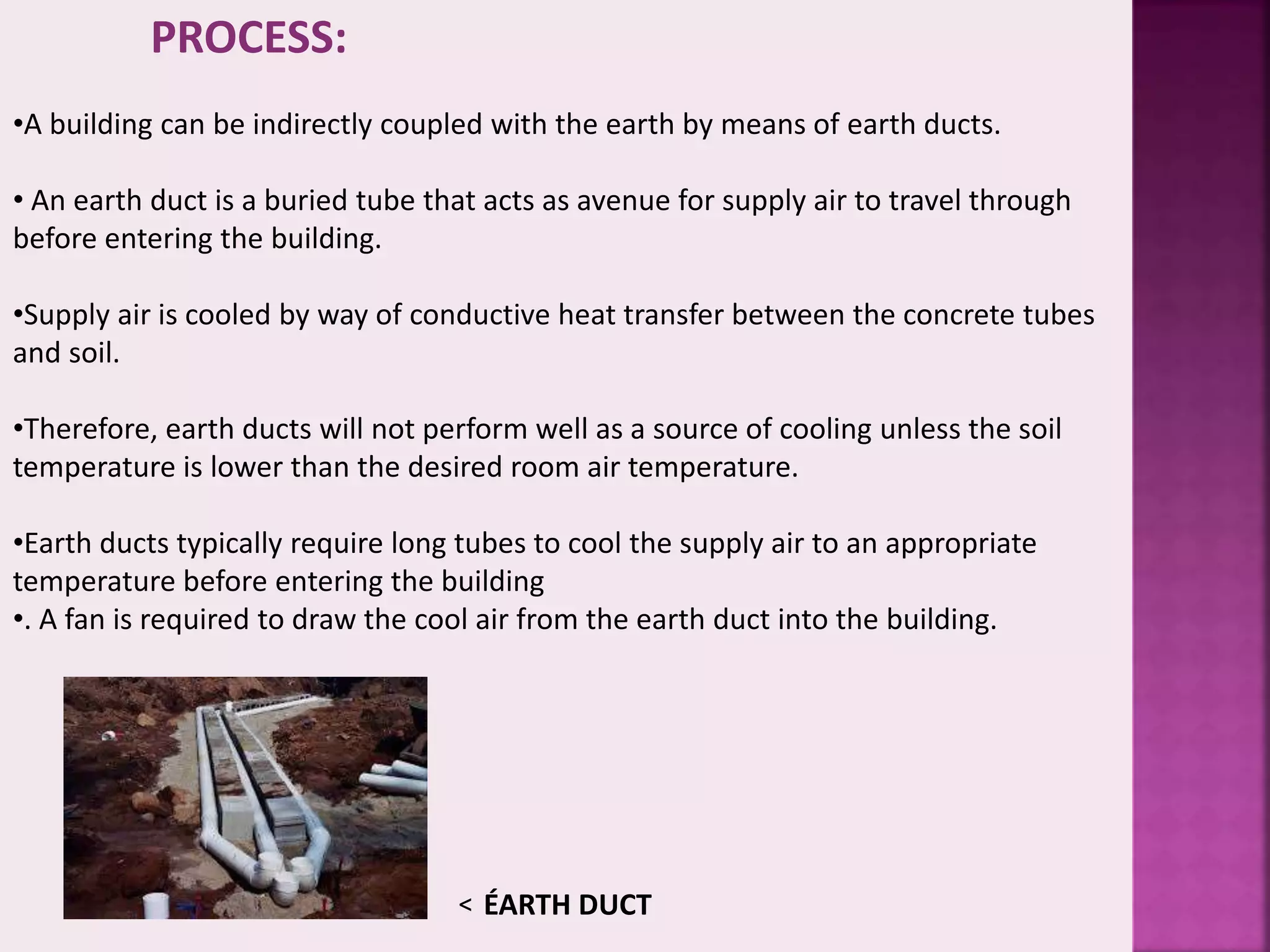 ground cooling or passive earth cooling techniques. | PPTX