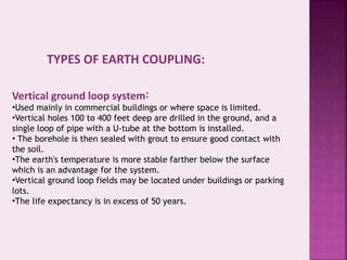 ground cooling or passive earth cooling techniques. | PPTX
