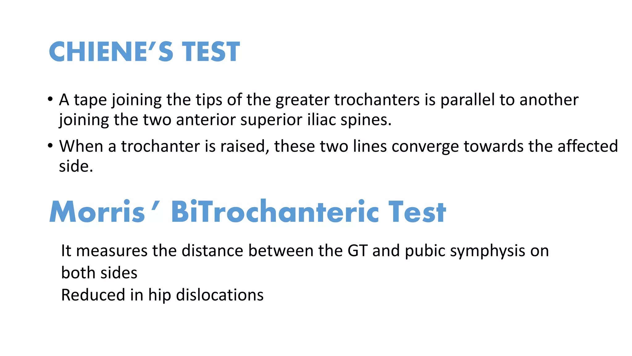 Clinical examination of hip | PPTX