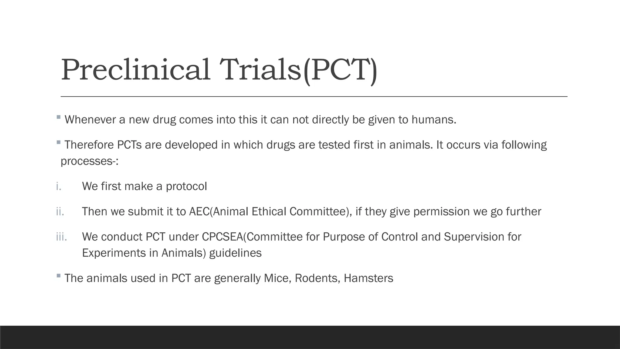 Clincal Trials for new drug developments | PPTX