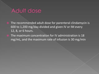 Clindamycin | PPTX
