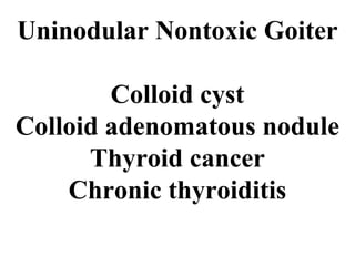 Clinical Diagnosis of Thyroid Disorders | PPT