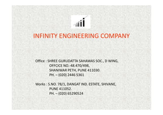 Infinity Engineering Co., Pune, Electrical Products | PDF