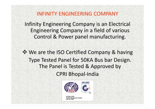 Infinity Engineering Co., Pune, Electrical Products | PDF