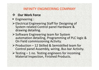 Infinity Engineering Co., Pune, Electrical Products | PDF