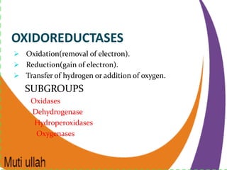 coenzymes , nomenclature of enzymes, classification | PPTX