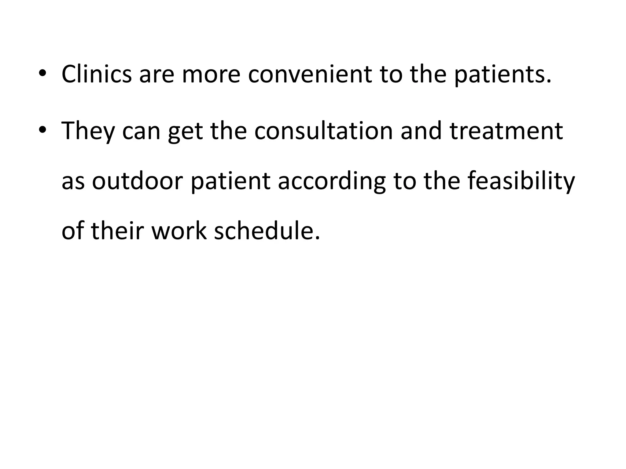 Clinic and types of clinic in the community area | PDF