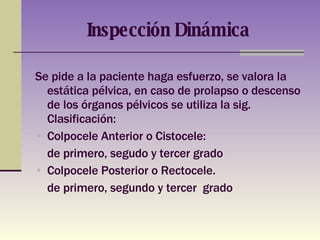 Exploracion Ginecologica | PPT