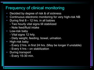 Clinical Monitoring of Sick Newborn LSD | PPT