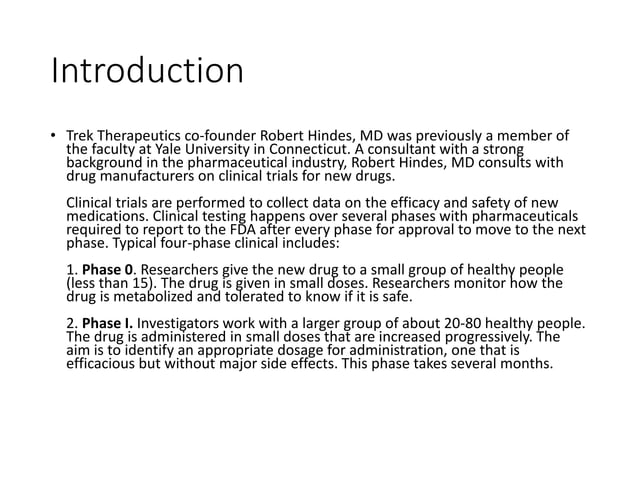 The Four Phases of Clinical Trials Before Market Approval | PPT
