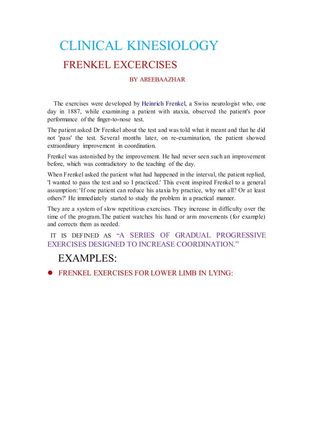 Frenkel Exercises | PDF