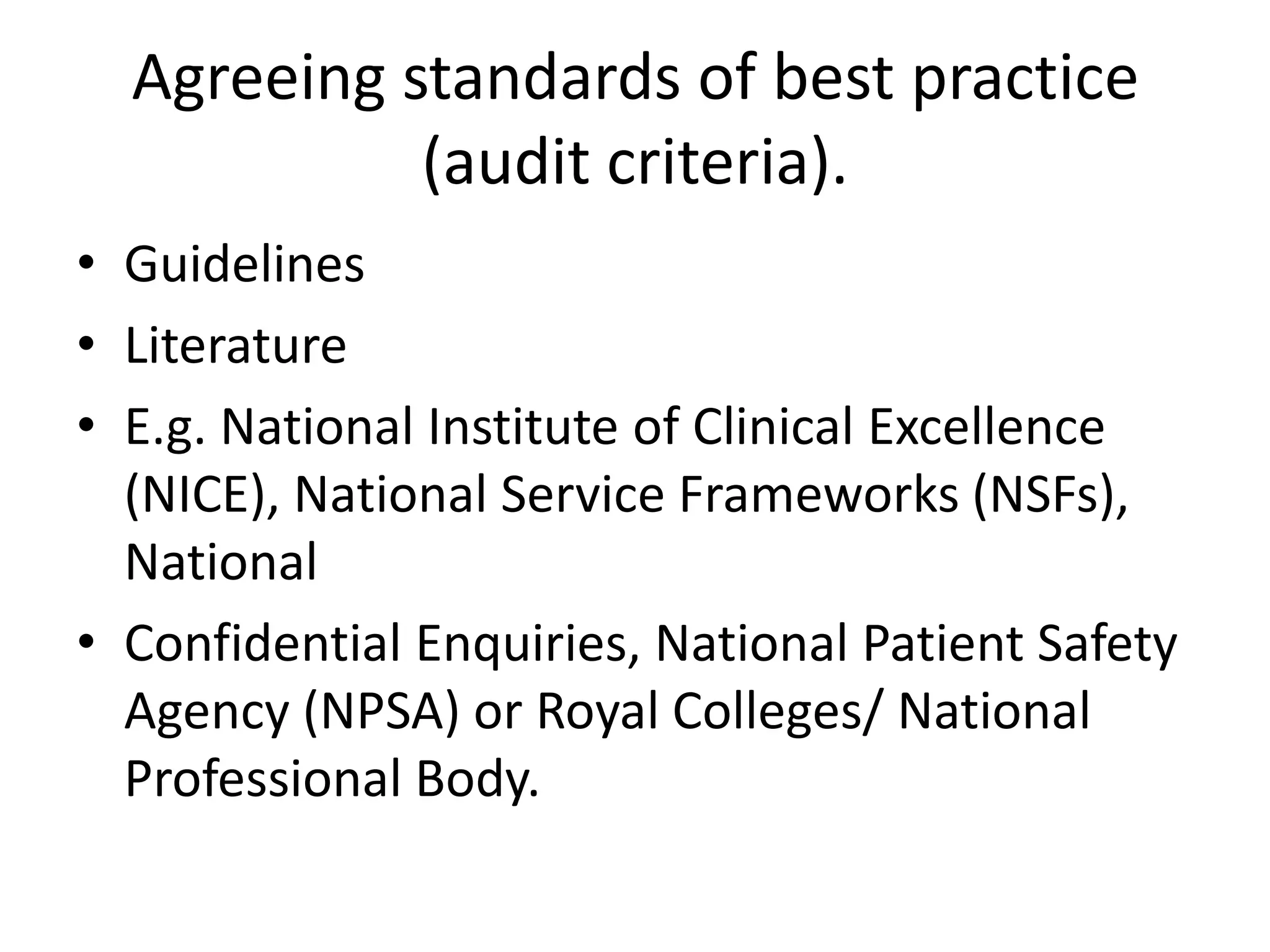 Clinical audit | PPTX