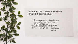 Luria Nebraska battery brain damage | PPTX