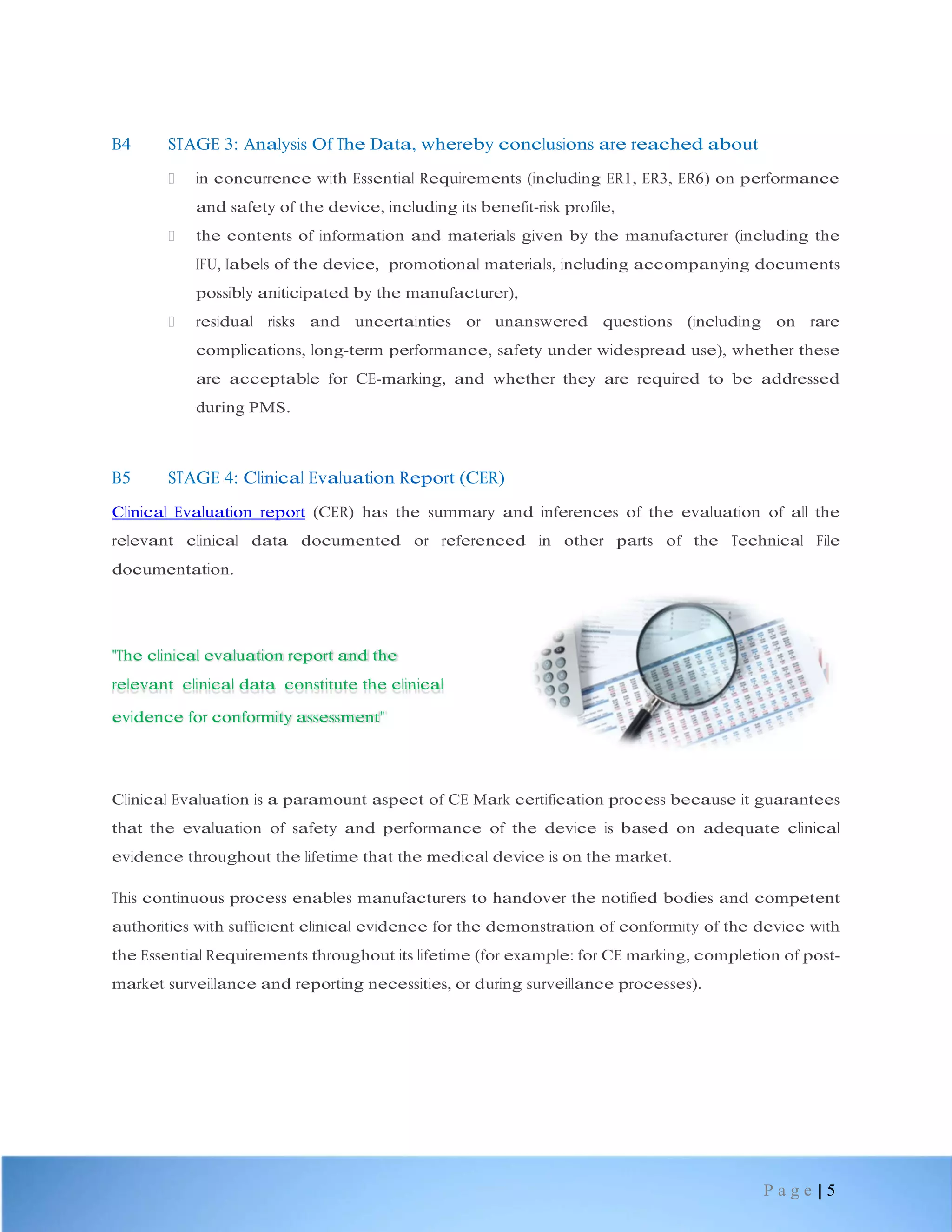 Clinical Evaluation Report for Medical Devices | PDF