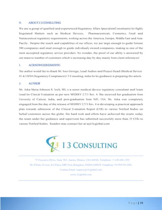 Clinical Evaluation Report for Medical Devices | PDF