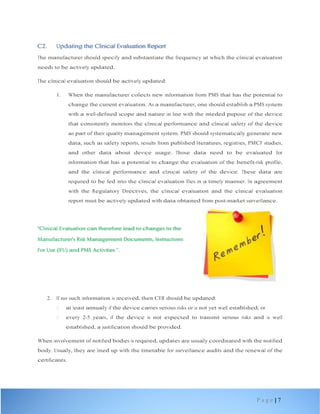 Clinical Evaluation Report for Medical Devices | PDF