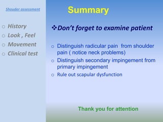 Clinical examination in shoulder disease | PDF