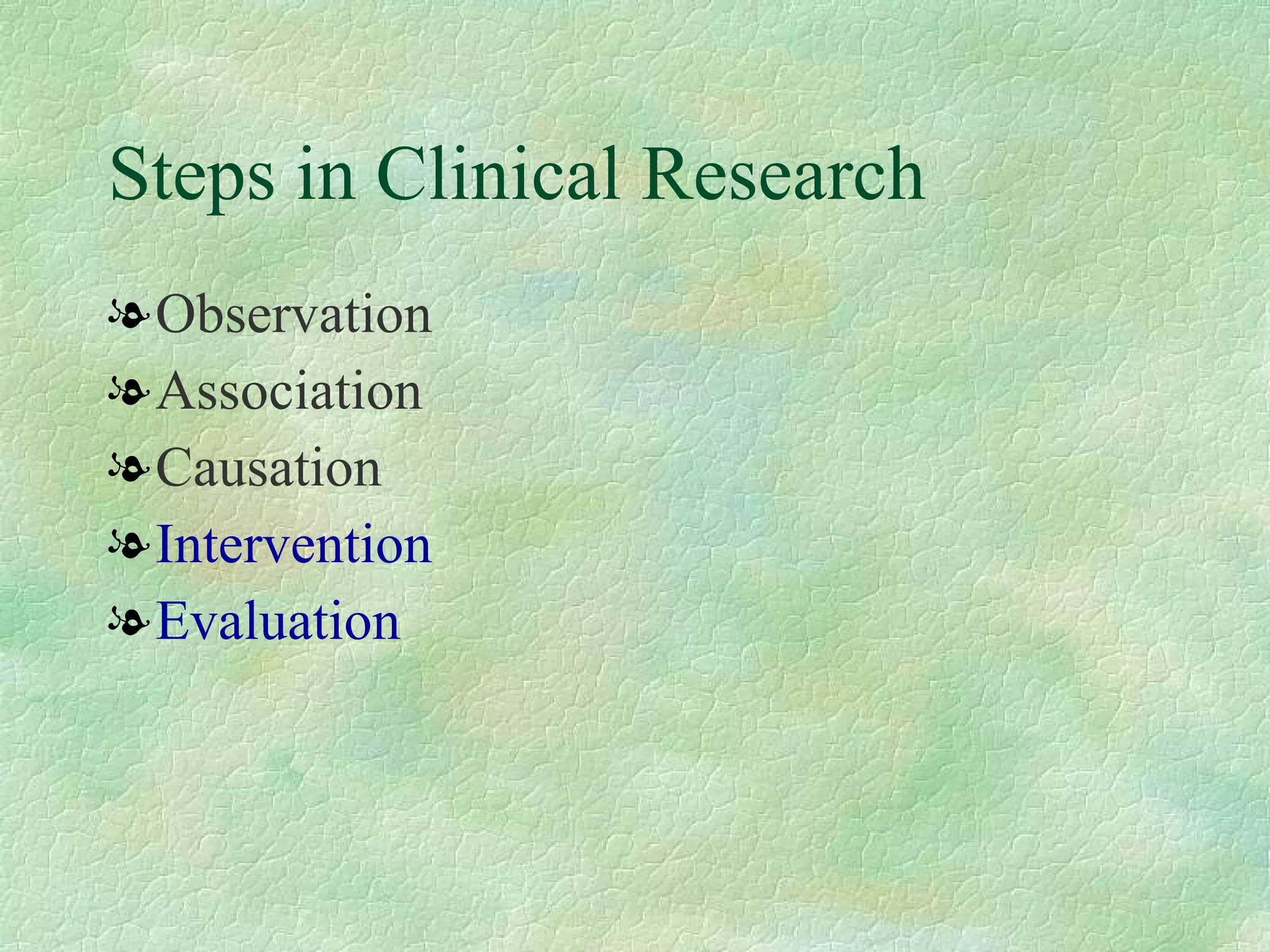 Clinical Research Methodology | PPT