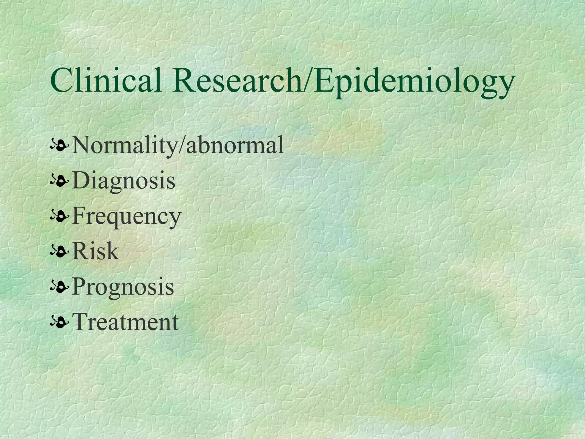 Clinical Research Methodology | PPT