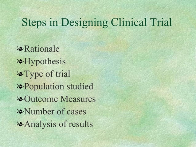 Clinical Research Methodology | PPT