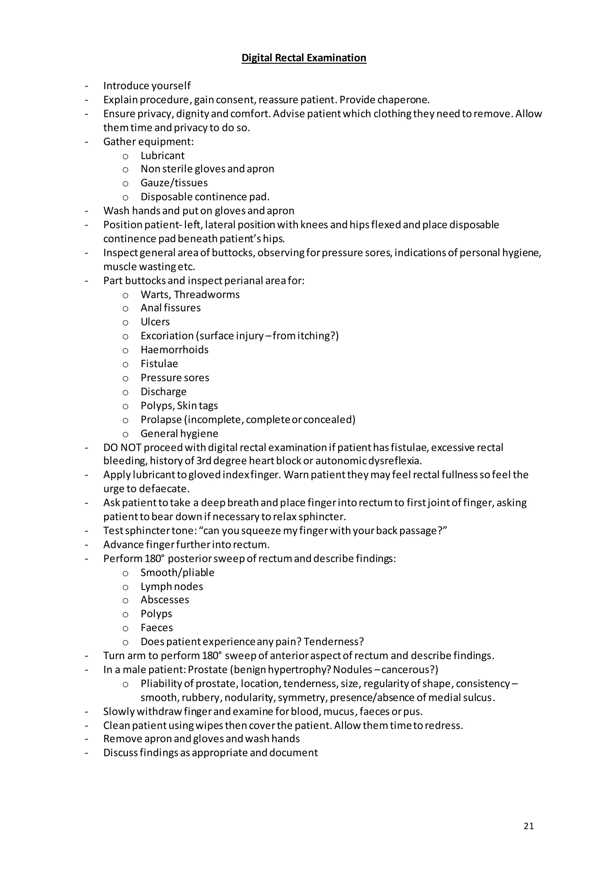 Clinical Skills Guide | DOCX