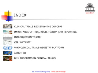 Clinical Trials Registry | PPT