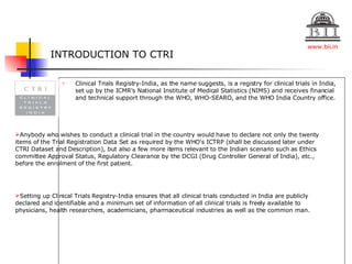 Clinical Trials Registry | PPT