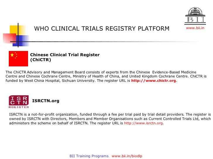 Clinical Trials Registry