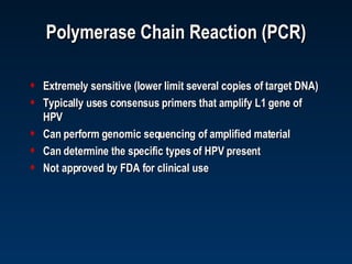 Clinical Uses of HPV Testing | PPT