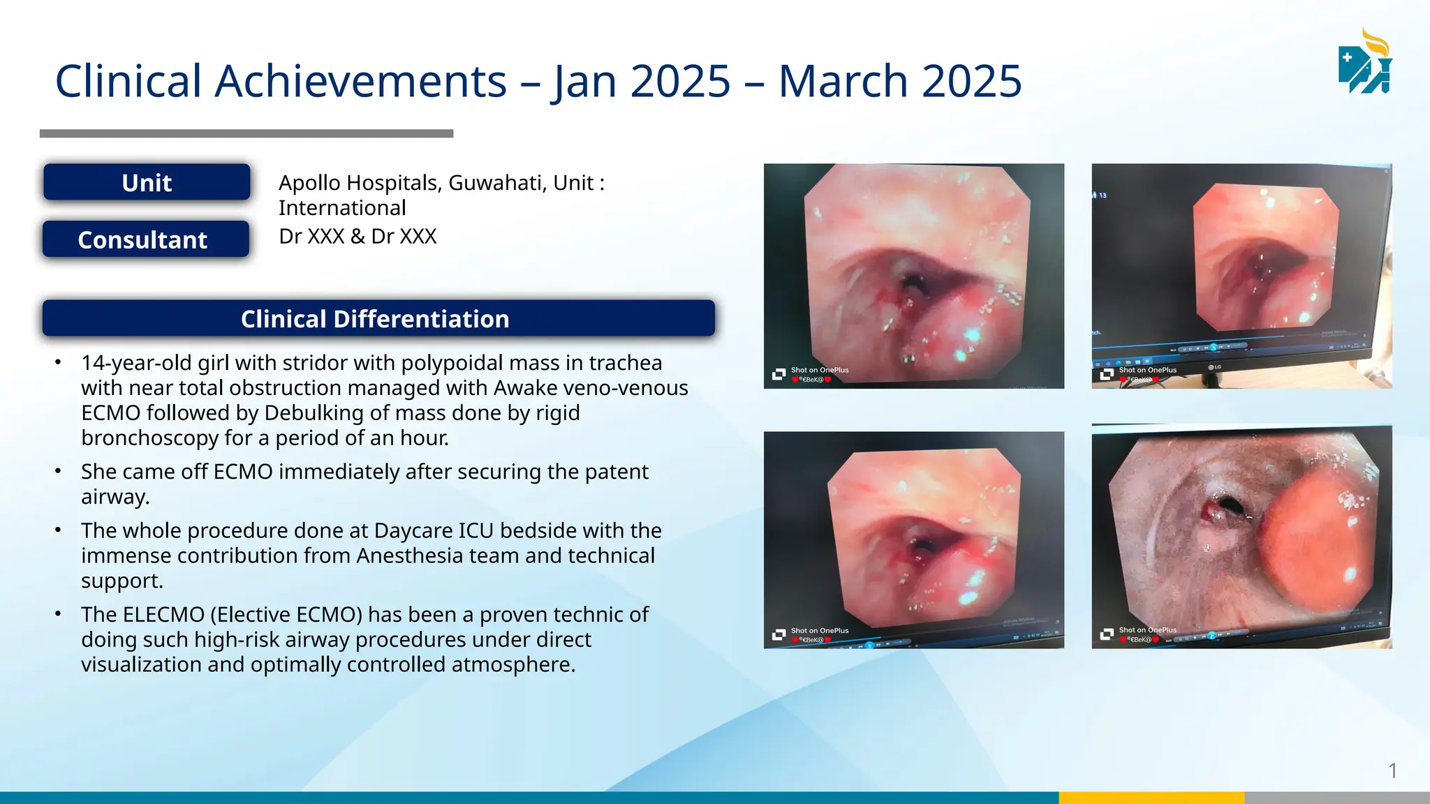 Clinical Achievements - Interventional Pulmonology & ECMO_ Sample (1).pptx