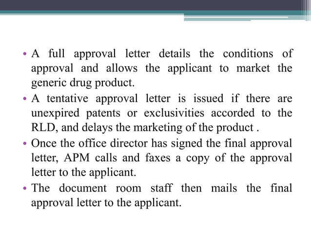 ANDA regulatory approval process | PPTX