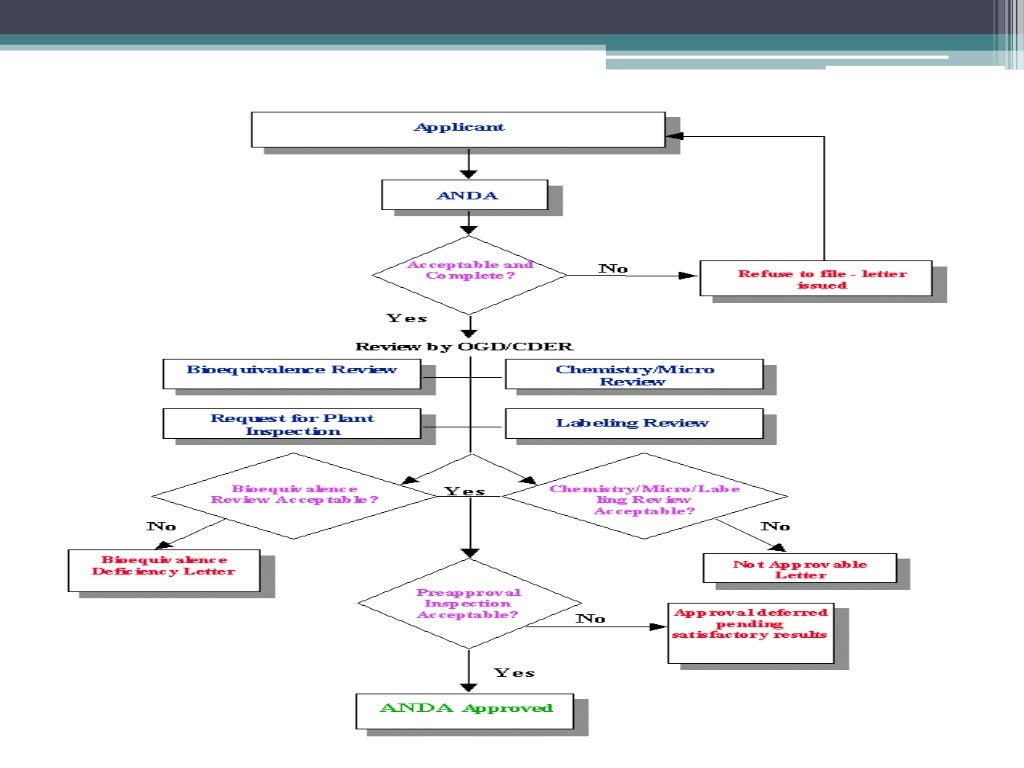 ANDA regulatory approval process