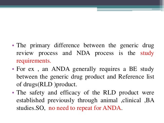 ANDA regulatory approval process
