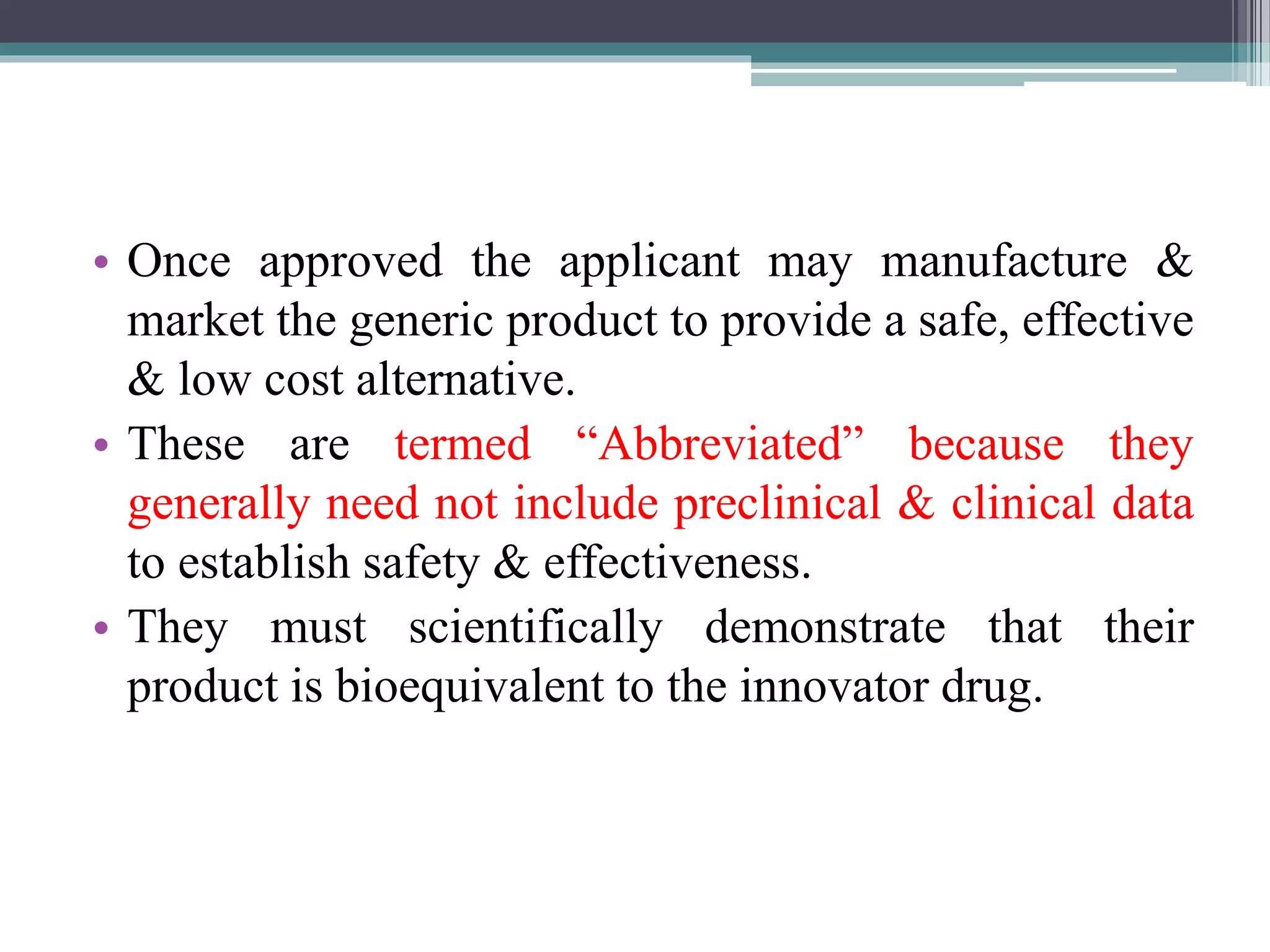 Clinical adna regulatoty approval process | PPTX
