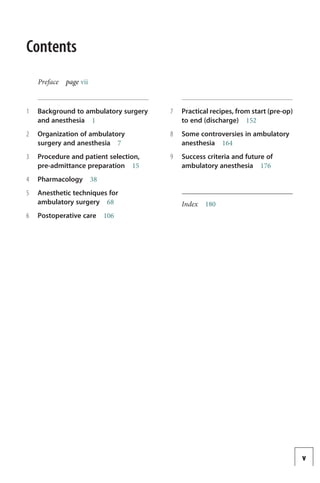 Clinical ambulatory anesthesia | PDF