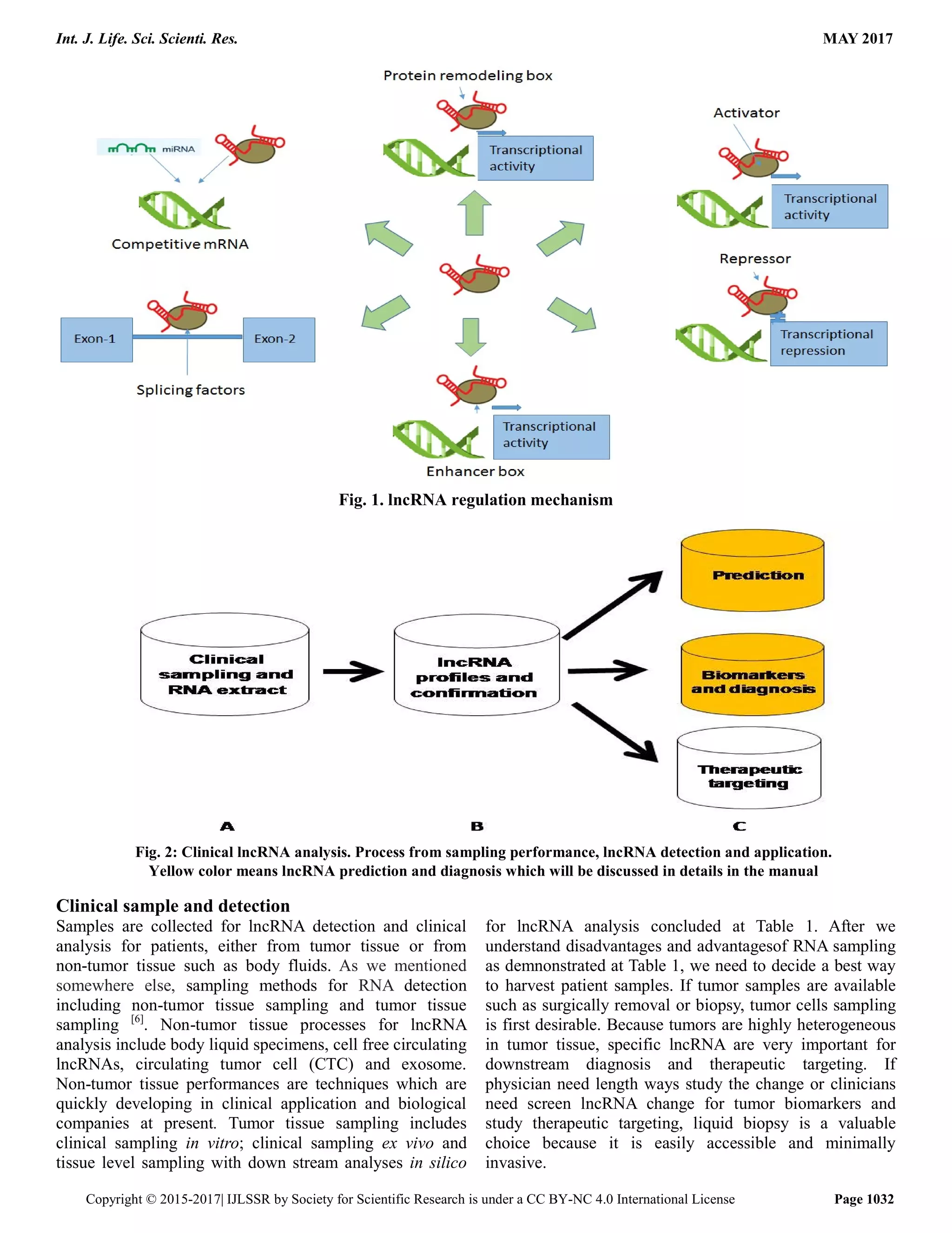 Clinical Analysis of Long Non-coding RNA (LncRNA): Therapeutic ...